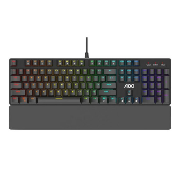 Teclado Mecânico Gamer AOC GK500 Switch Azul