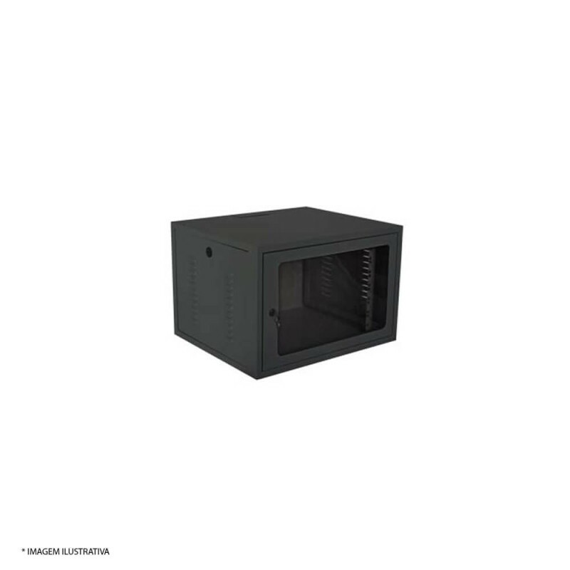 RACK 9 US 19 PAREDE 570MM DIVERSO- PRETO