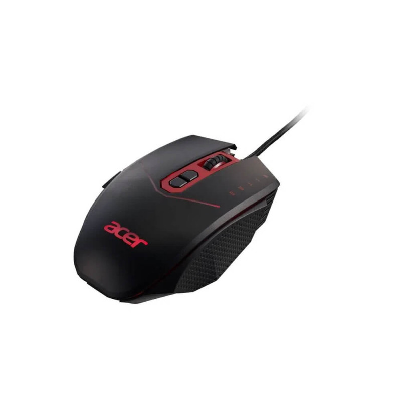 Mouse Gamer Nitro Acer Óptico Preto e Vermelho NMW120