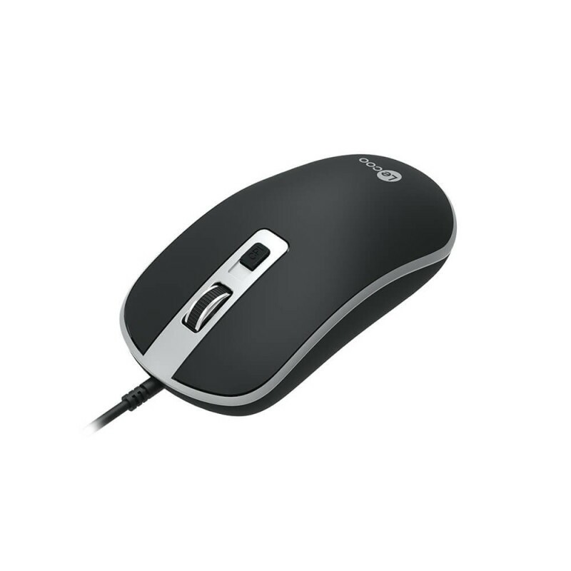 Mouse USB Lecoo MS105 Preto 1600 DPI | Syma Solutions