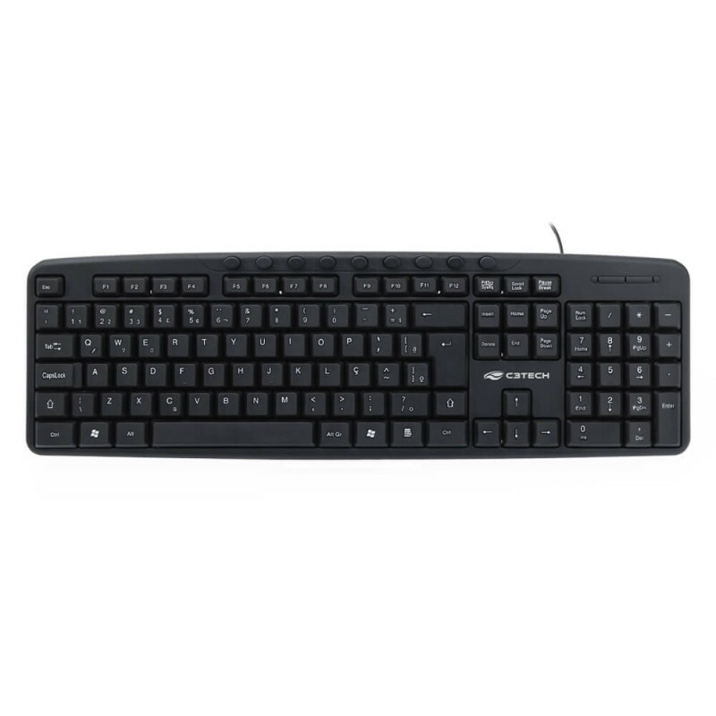 Teclado Usb Multimídia Kb-M40bk C3tech | Compre na Syma