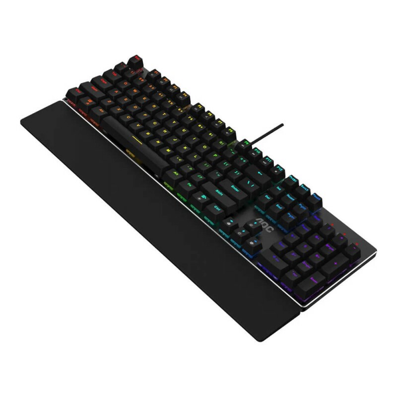 Teclado Mecânico Gamer AOC GK500 Switch Azul