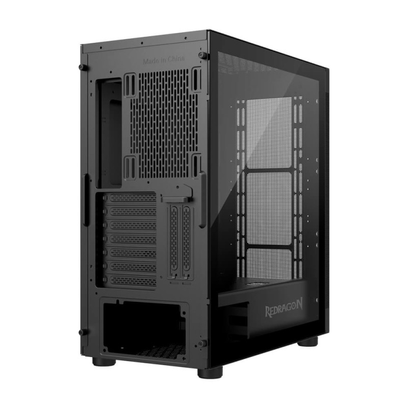 Gabinete Redragon Aeroglass preto CA-602B