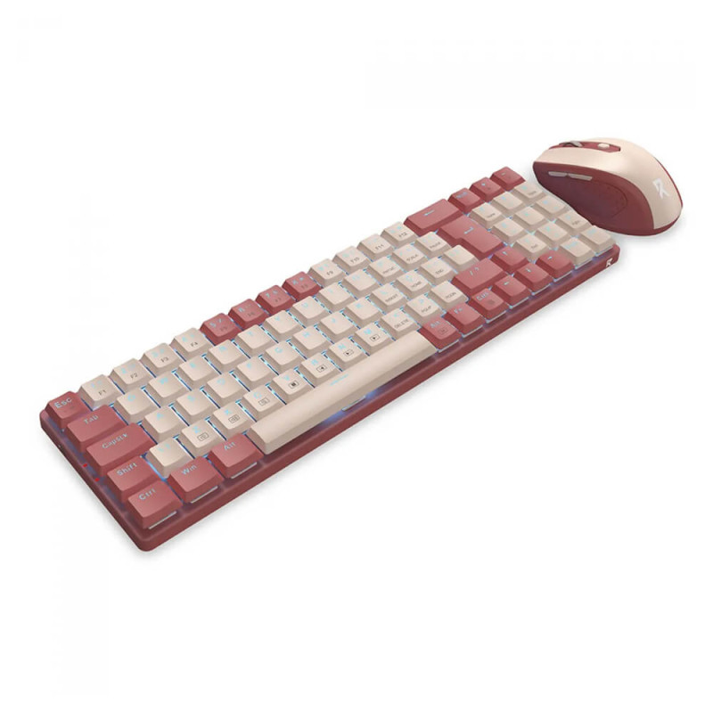 Kit gamer Redragon teclado e mouse BS-8772 rosa