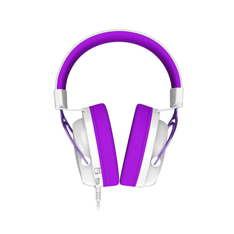 Headset Gamer Diomedes Soda Pop Redragon H388 Branco com Roxo
