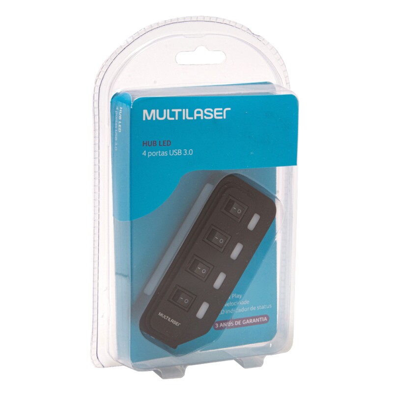 HUB Led Multilaser 4 Portas USB 3.0 | Syma Solutions