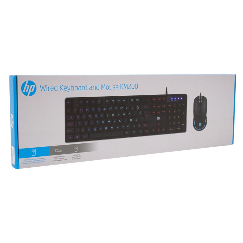 Kit Teclado + Mouse Gamer HP KM200 | Syma Solutions