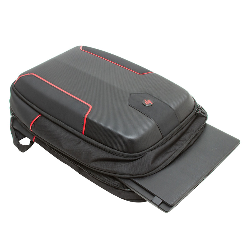 Mochila Gamer para Notebook 15.6 HP 3EJ61LA Preta e Vermelha