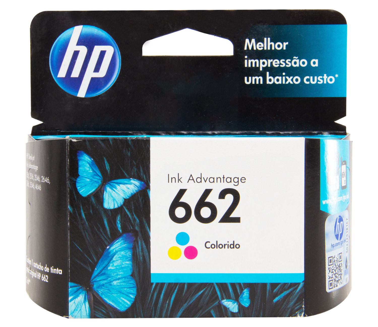 Cartucho de Tinta 662 Standard Colorido HP