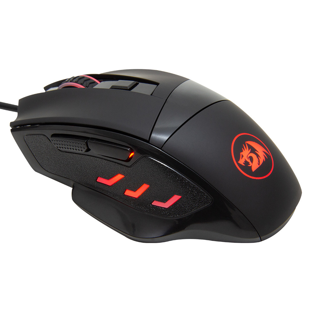 Mouse Gamer Phaser M609 Preto com LED Redragon