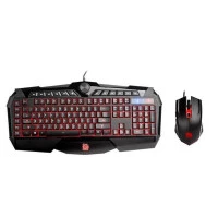 Kit teclado e mouse Thermaltake gamer Challenger Prime KB-CPC-MBB
